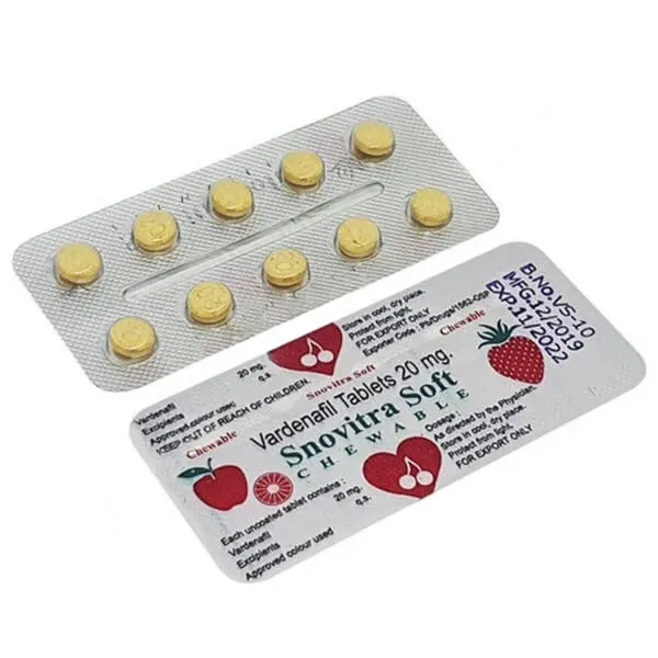 Fast-Acting Snovitra Soft 20mg for Erectile Dysfunction